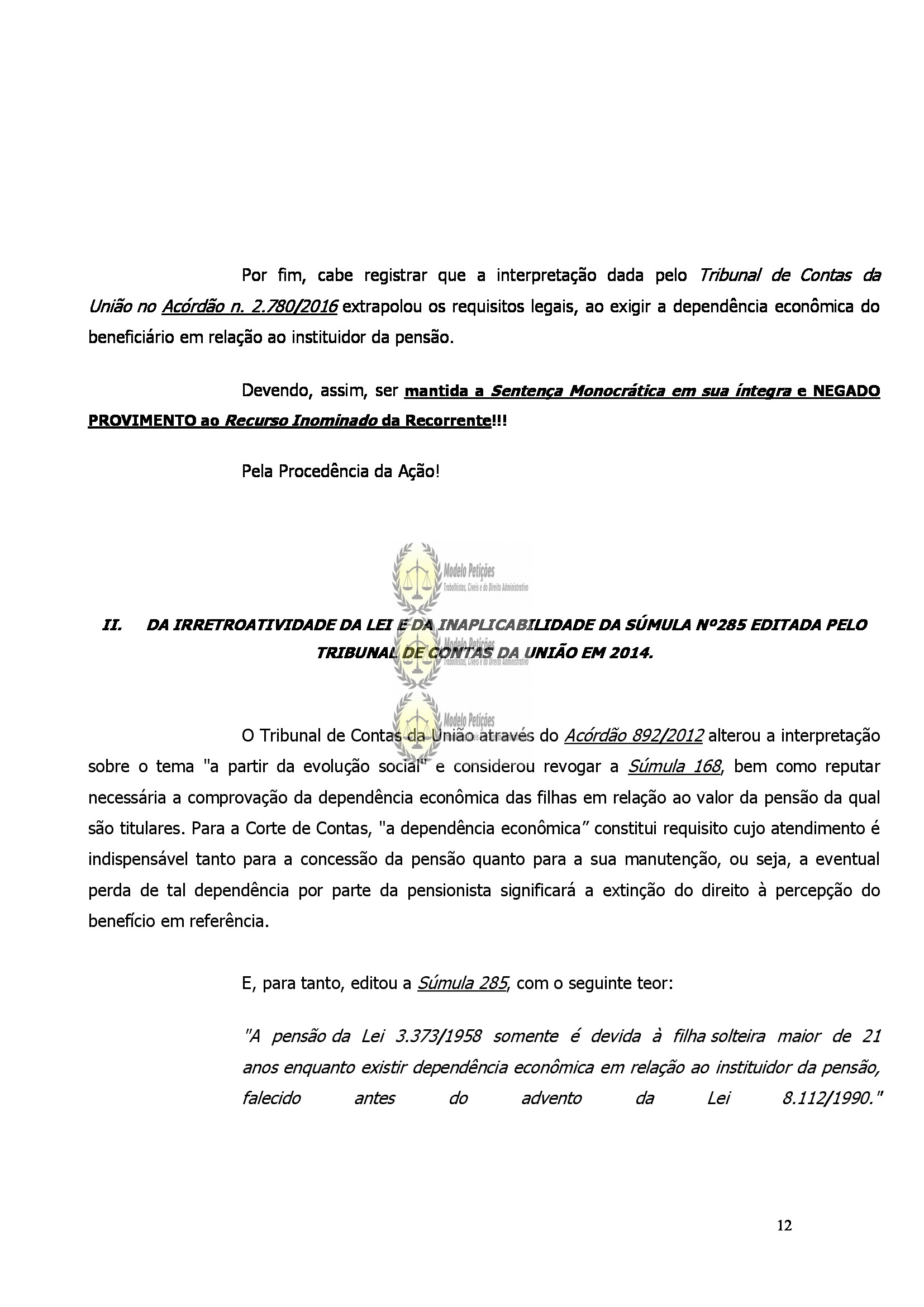 Recurso Inominado O Que Significa